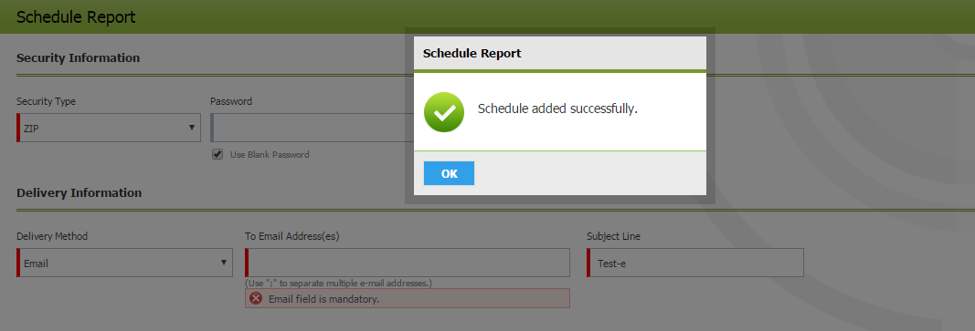 [WT-11316] Schedule getting saved without an Email Address - Workterra Jira